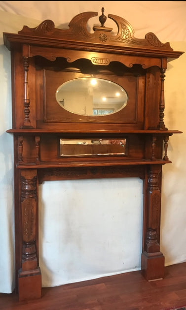 Victorian Mantle With Over Mantle – Coburg Hill Antiques